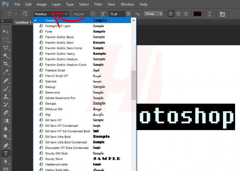 Cara Mengubah Jenis Font dan Ukuran Teks di Photoshop - HiPoin.com