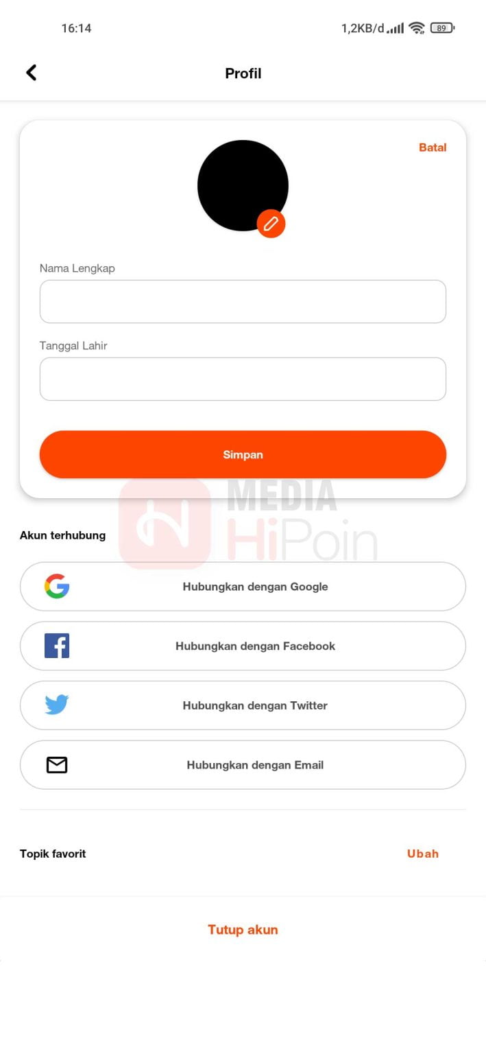 Cara Edit Profil Bima Tri di Aplikasi bima+ - HiPoin.com